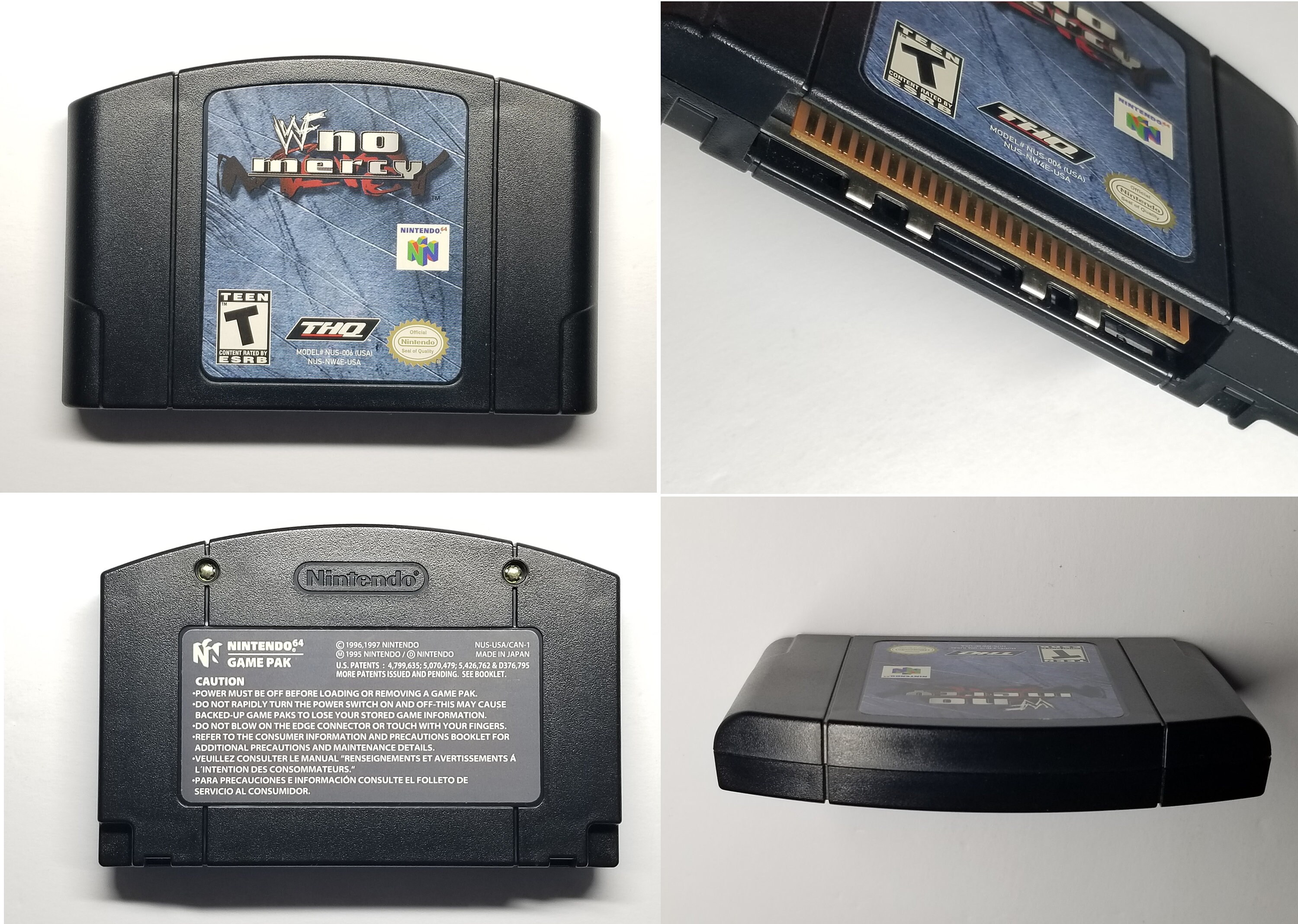 WWF No Mercy Nintendo 64 N64 Authentic Video Game Complete CIB Role ...