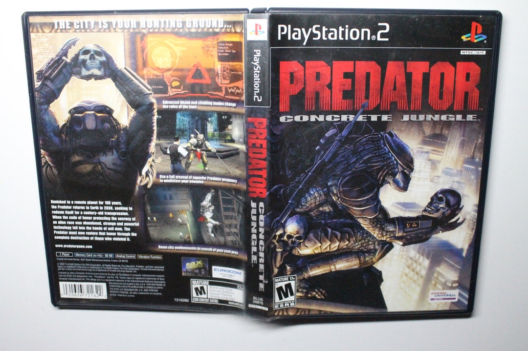 Predator Concrete Jungle Playstation 2 PS2 Authentic Video Game ...