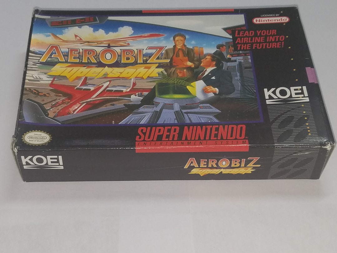 Aerobiz Supersonic Super Nintendo SNES Authentic Video Game Complete ...