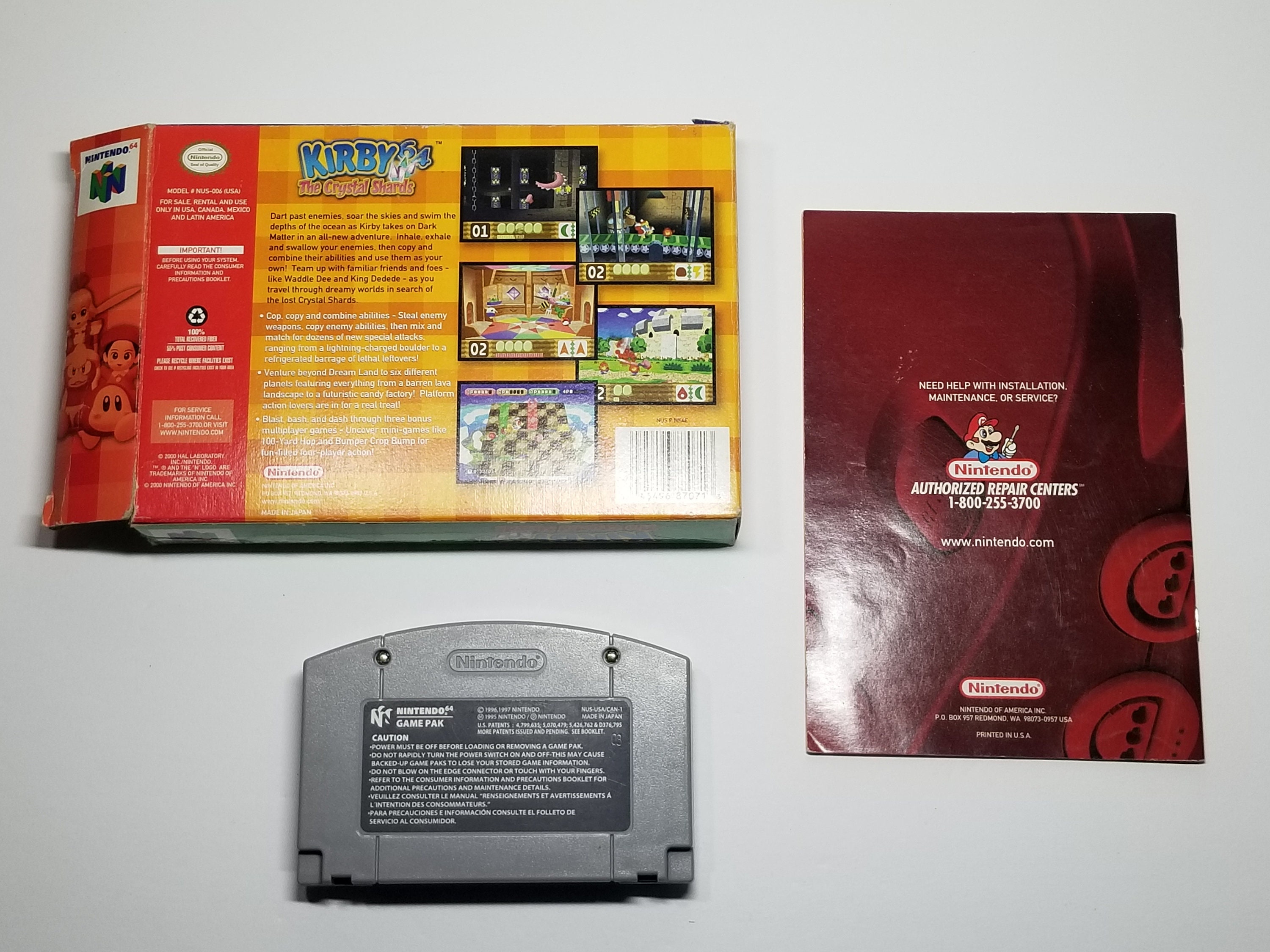 Kirby 64 the Crystal Shards Nintendo 64 N64 Authentic Video Game ...