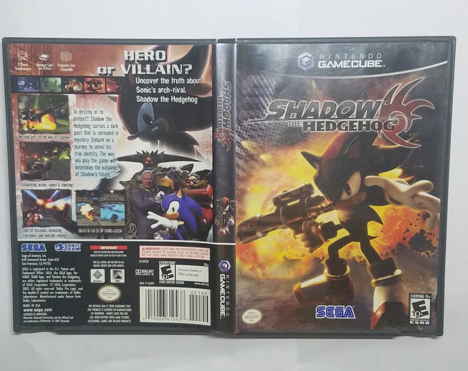 Shadow the Hedgehog Nintendo Gamecube GC Authentic Video Game Complete ...