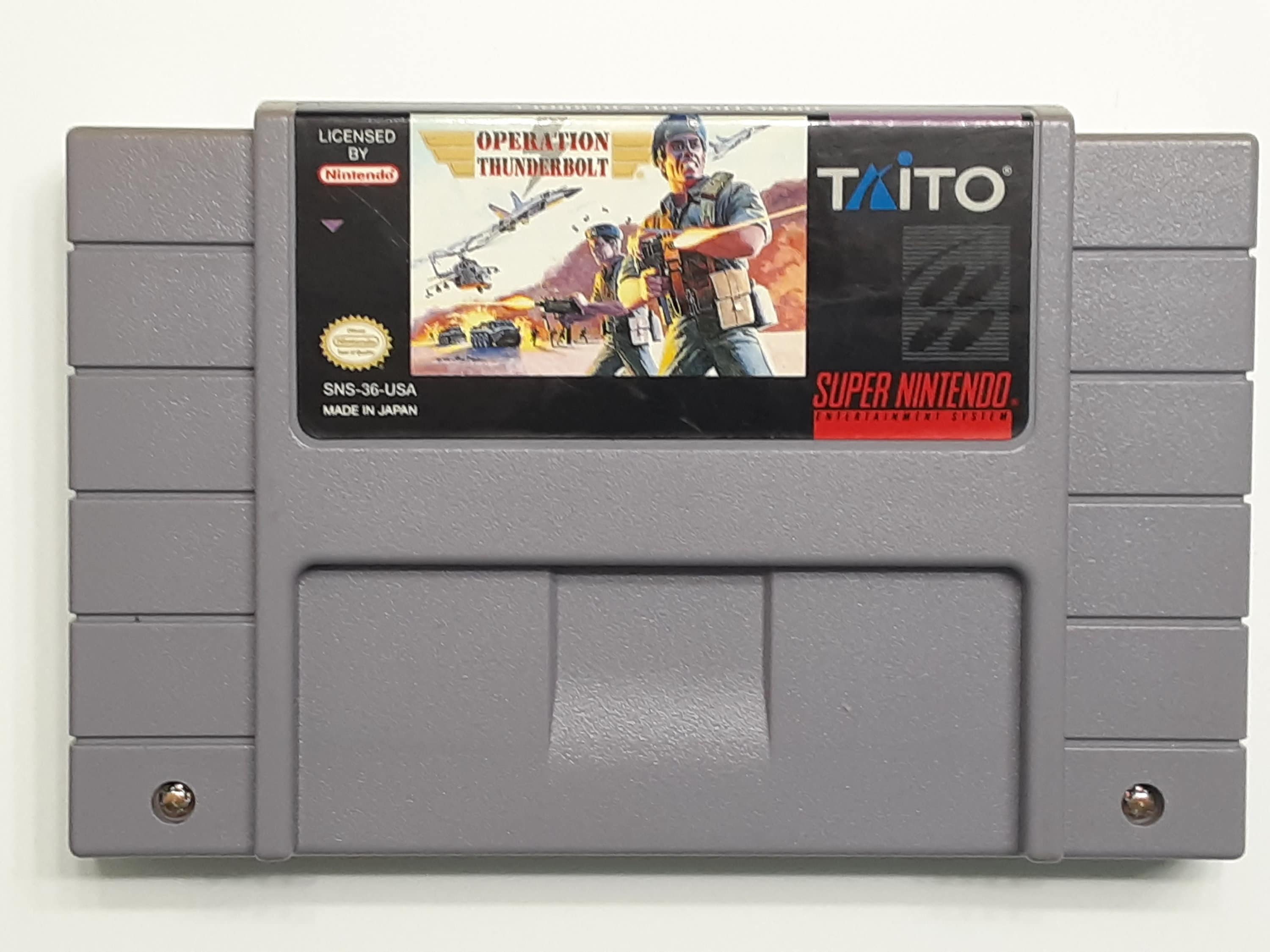 Operation Thunderbolt Super Nintendo SNES Authentic Video Game ...