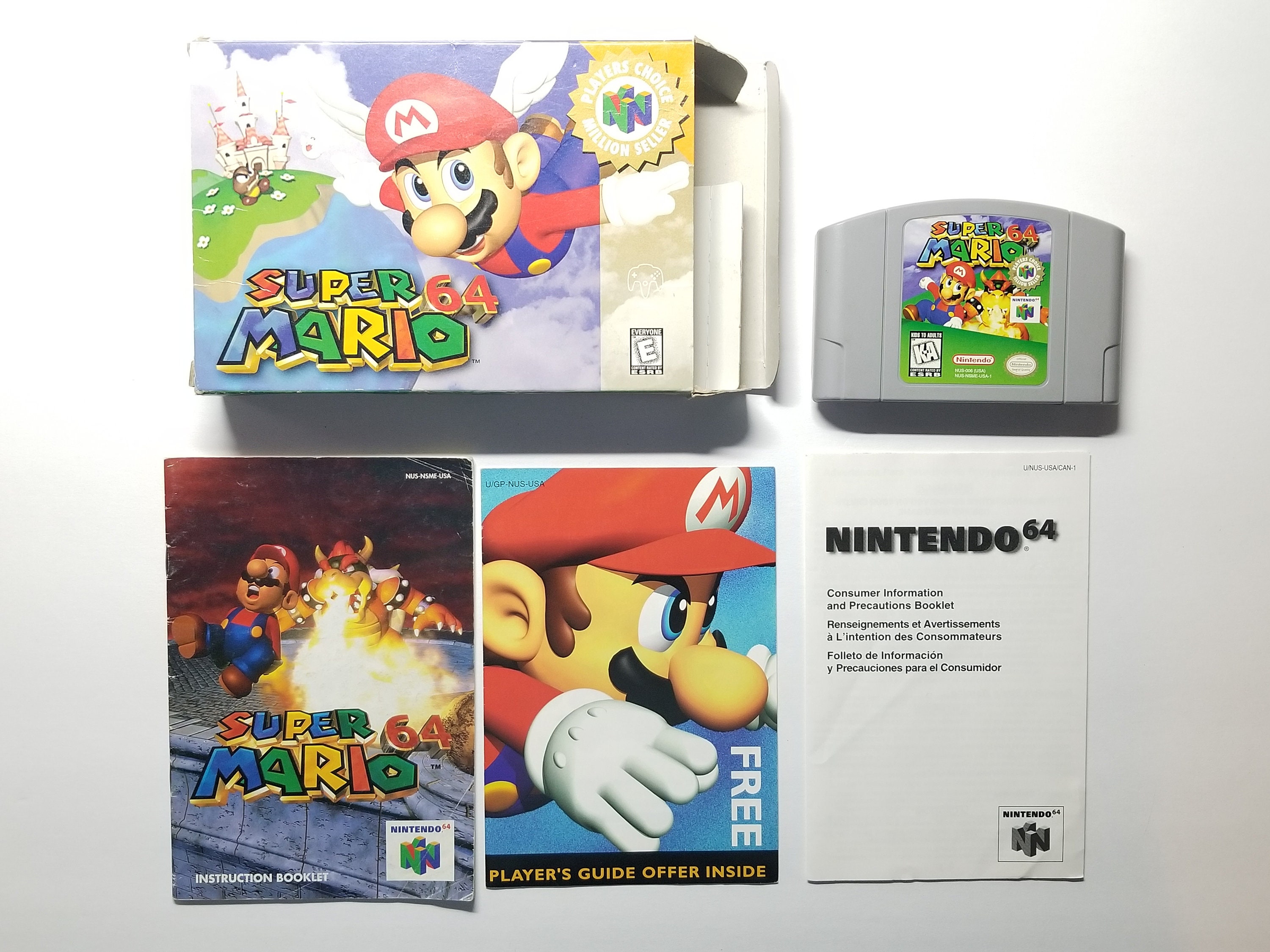 Super Mario 64 Nintendo 64 N64 Authentic Video Game Video Game Complete ...