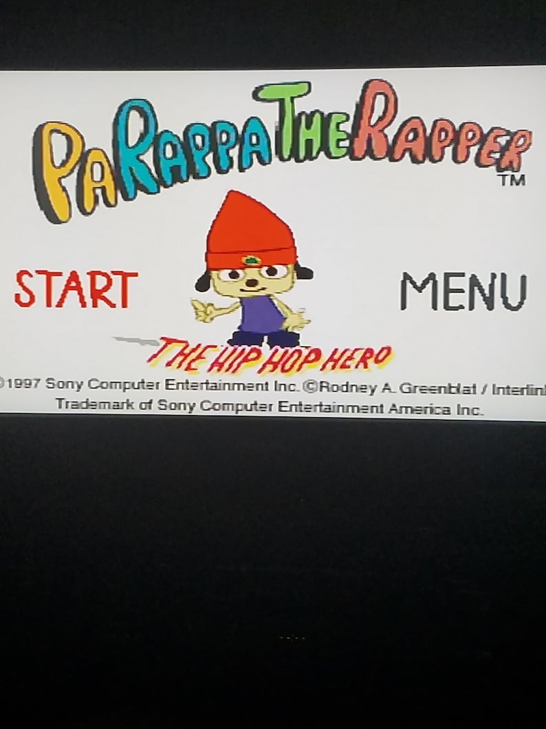 Parappa the Rapper Playstation 1 PS1, PSX Authentic Video Game Dancing ...