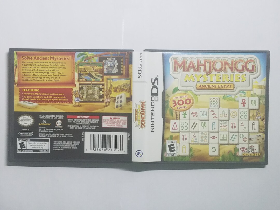 Mahjongg Mysteries: Ancient Egypt Nintendo DS NDS Authentic Video Game ...