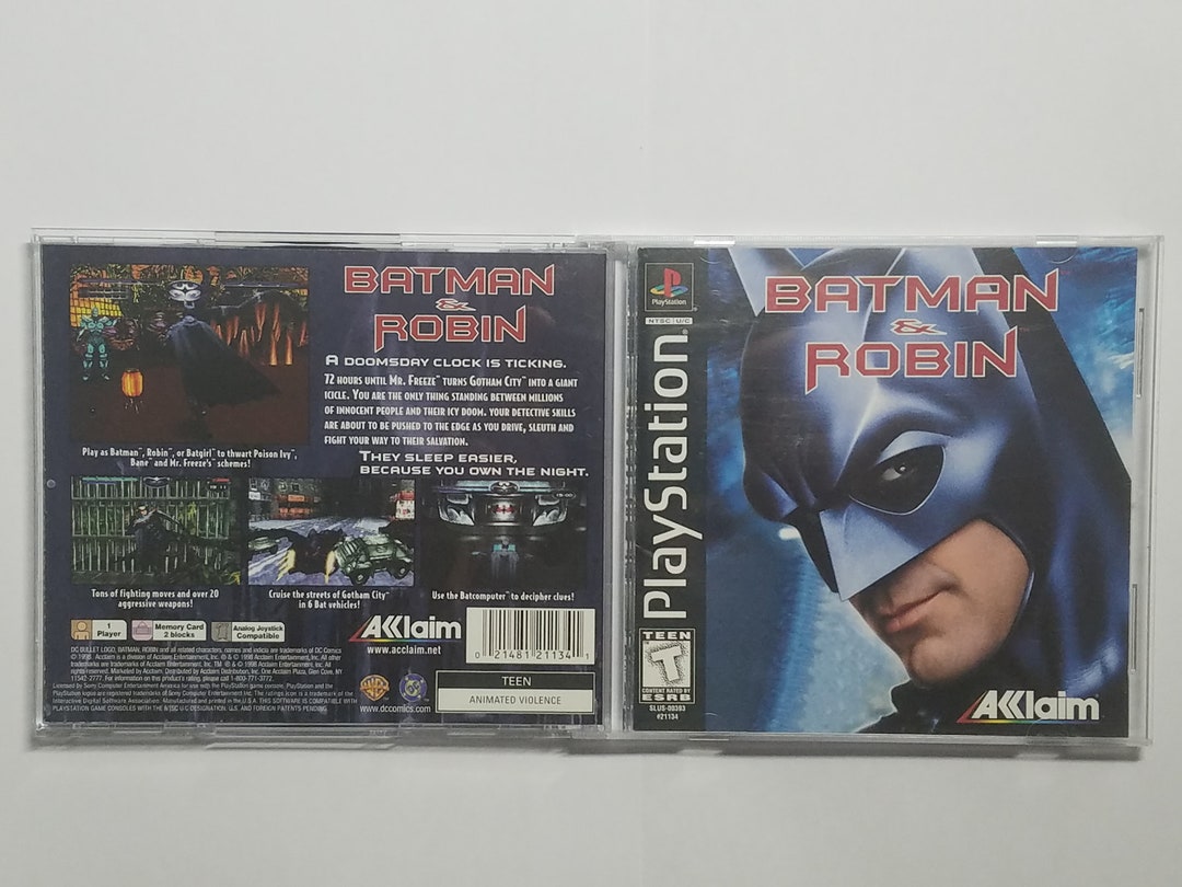 Batman and Robin Playstation 1 PS1 PSX Authentic Video Game - Etsy