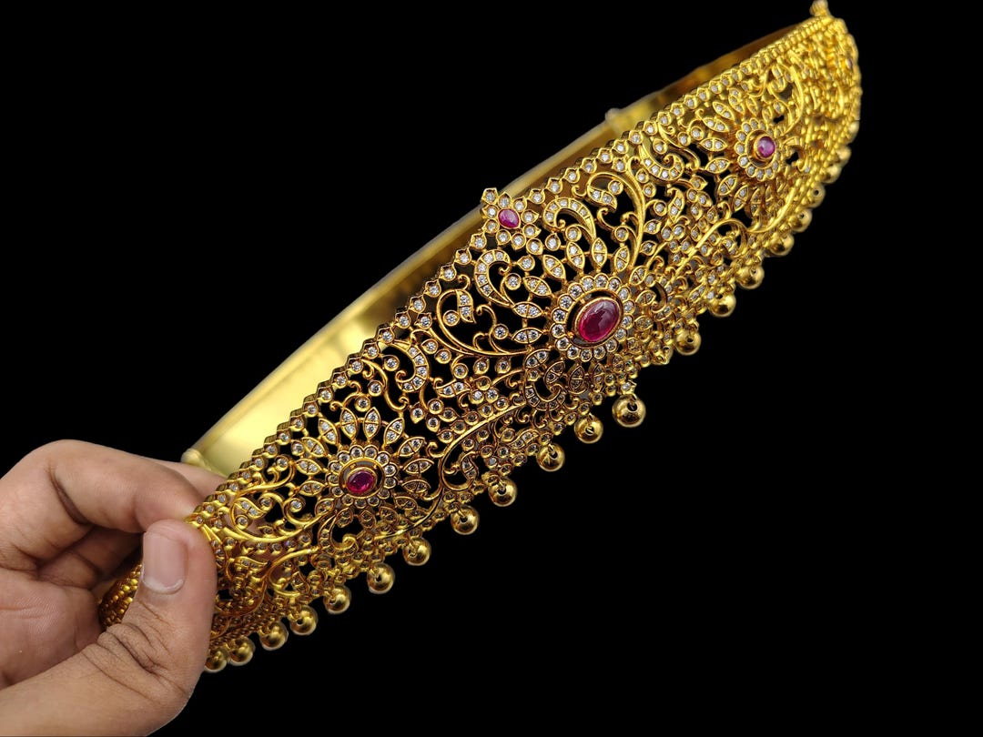 Indian Bridal Hip Belt/peacock Belly Belt/saree Challa Kamarbandh ...