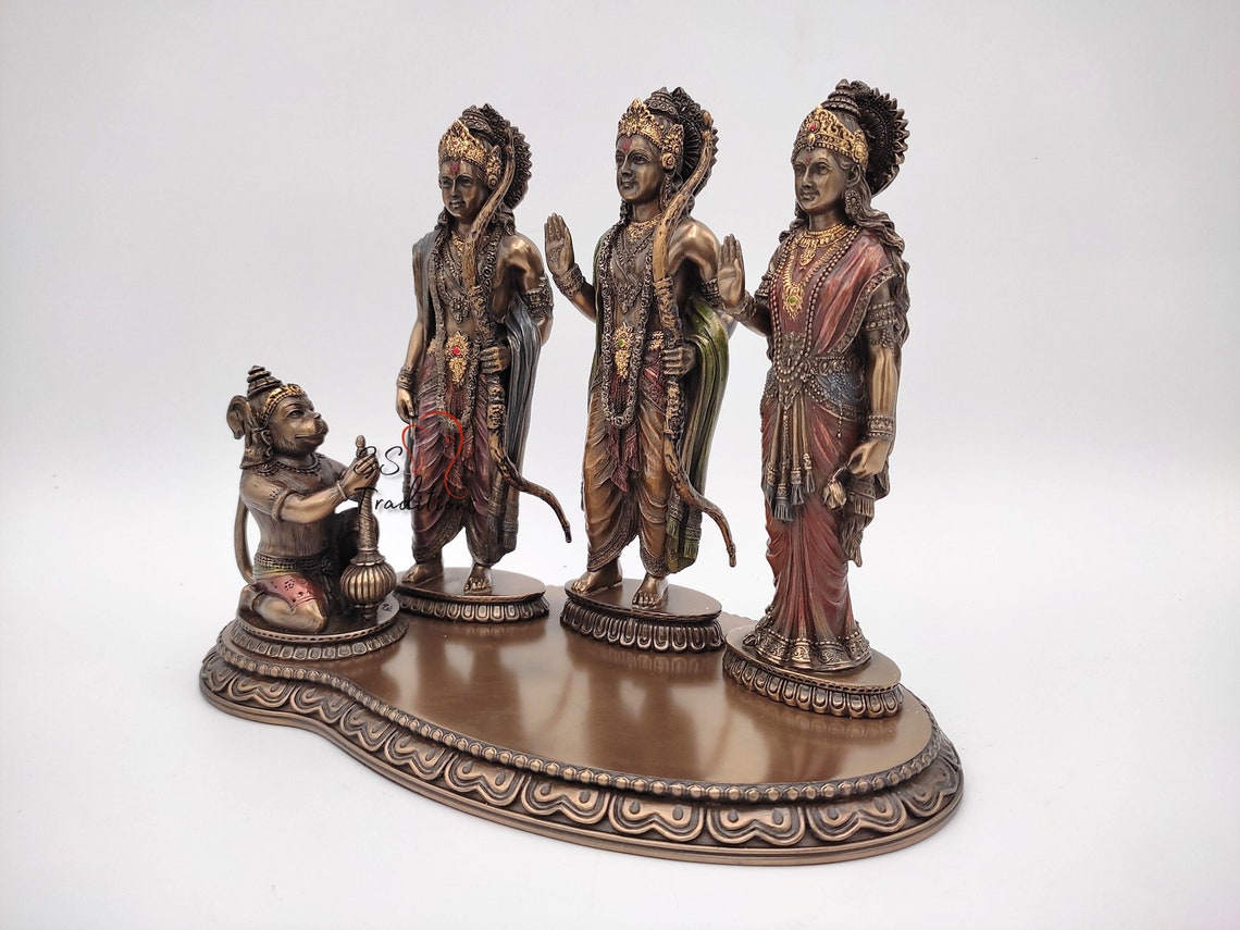 Ramdarbar Statue in Marble Big Ram Ji Family Statue Lord Rama | Etsy