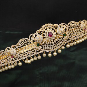 Indian Bridal Hip Belt/peacock Belly Belt/saree Challa - Etsy