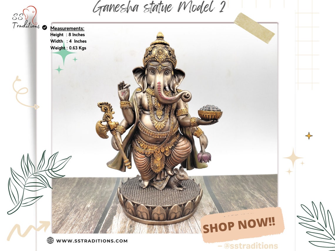 Ganesh Statue Lord Ganesha Statueganesh for Altar Hindu - Etsy