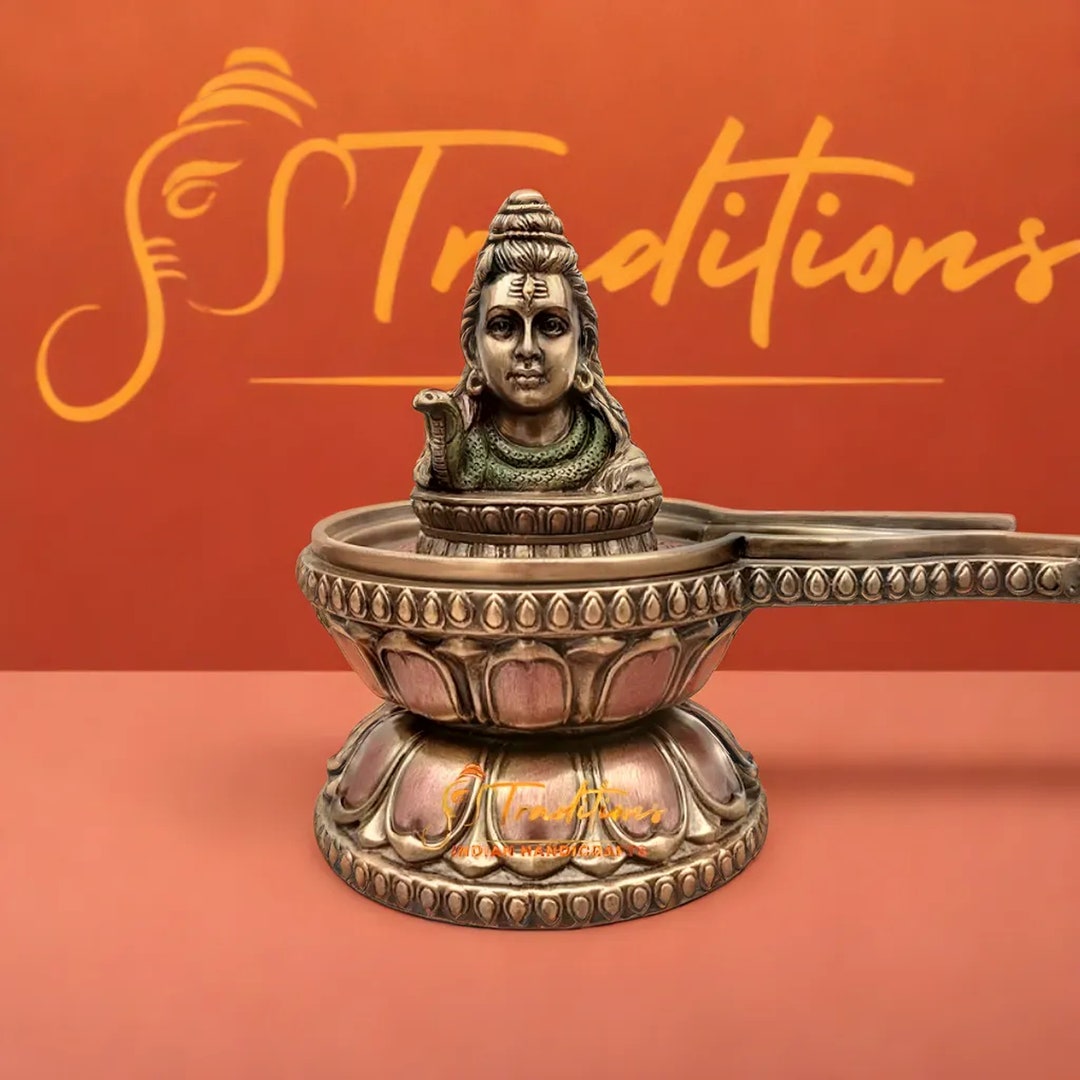 Shiva Linga Hindu God Collectible Cold Cast Bronzed Resin Statue ...