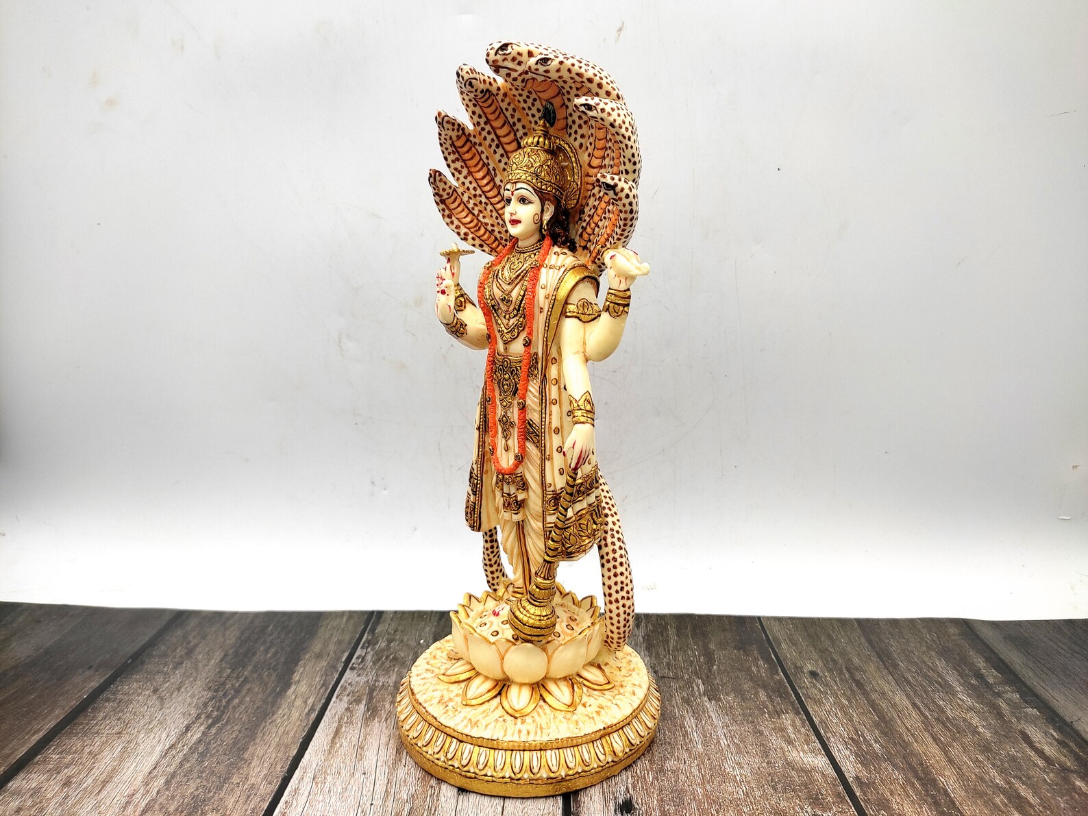 Vishnu Statue Lord Vishnu Statue Cultured Marble Vishnu - Etsy