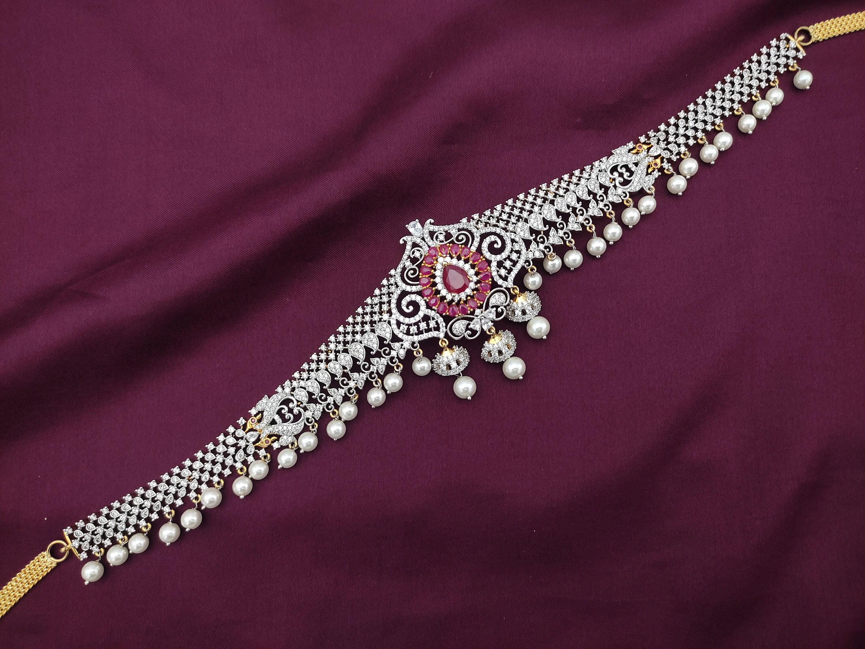 Waist Chain Kundan Belly Sari Saree Chain Indian Jewelry Jewellery ...