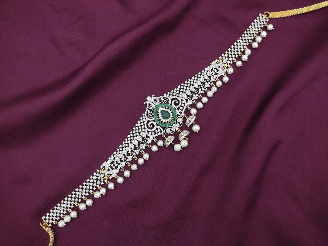 Waist Chain Kundan Belly Sari Saree Chain Indian Jewelry Jewellery ...
