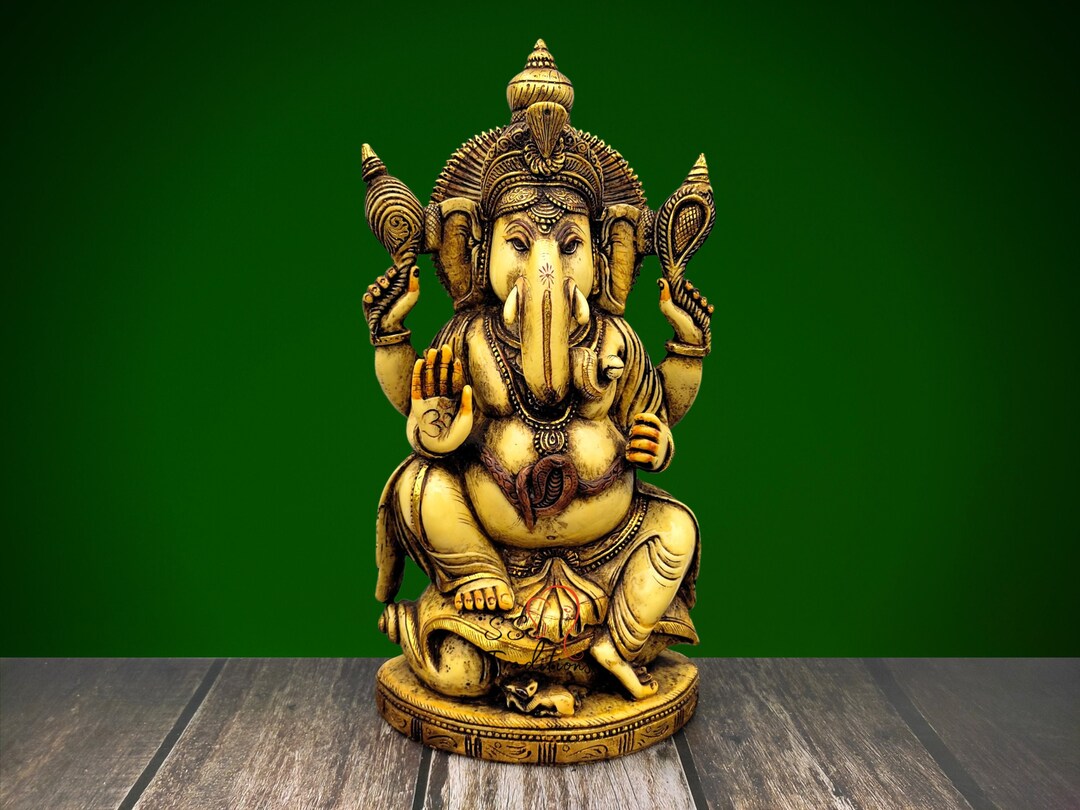 Ganesh Statue, Dust Marble Lord Ganesha Idol, Ganapati,vinayak. Hindu ...