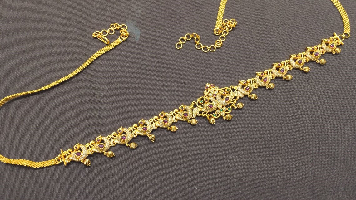 India CZ Hip Chain / Waist Belt / Belly Chain / Indian Jewelry - Etsy