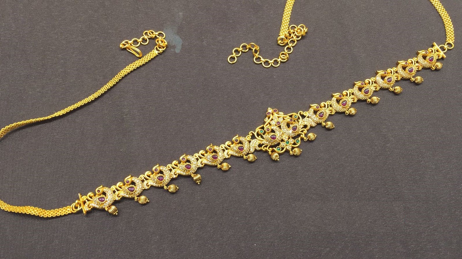 India CZ Hip Chain / Waist Belt / Belly Chain / Indian Jewelry - Etsy