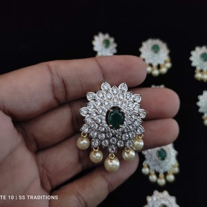 India AD Hair Clips Set/indian Hair Decor/9 Hair Braid Clip/south ...