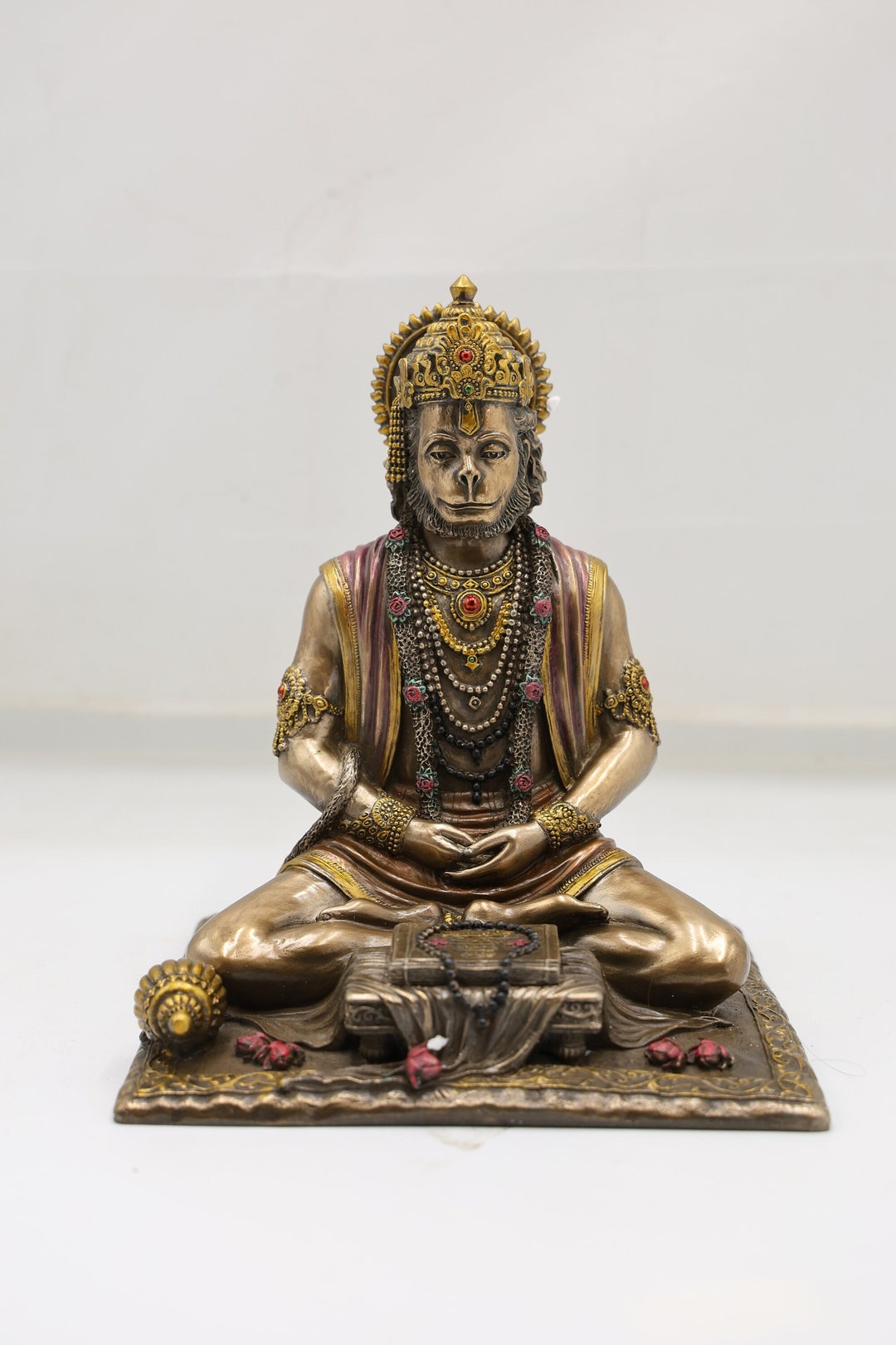 Hanuman Statue,resin Sitting Hanuman Figurine, Resin Blessing Hanumaan ...