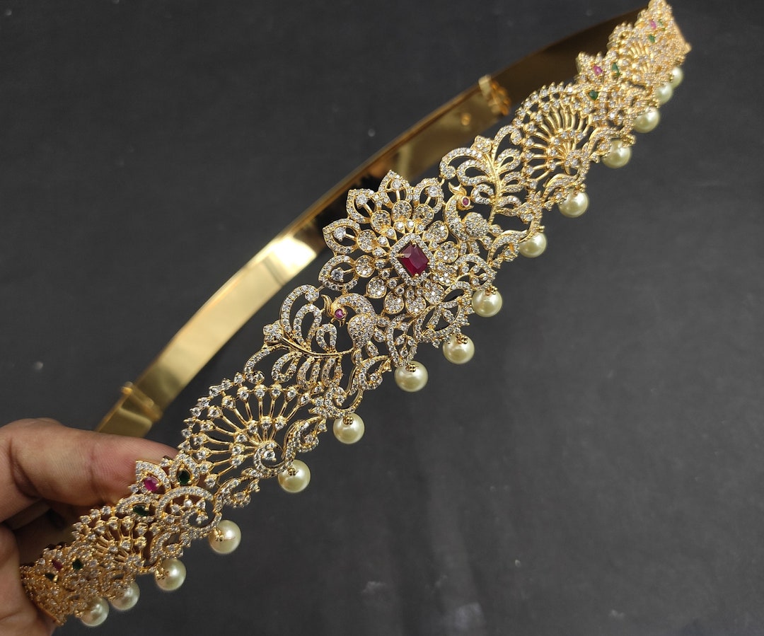 Peacock Belly Belt/indian Bridal Hip Belt/saree Challa Kamarbandh ...