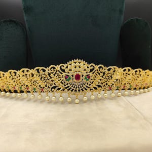 Peacock CZ Bridal Hip Belt, Indian Kamarbandh Waist Jewelry - Etsy