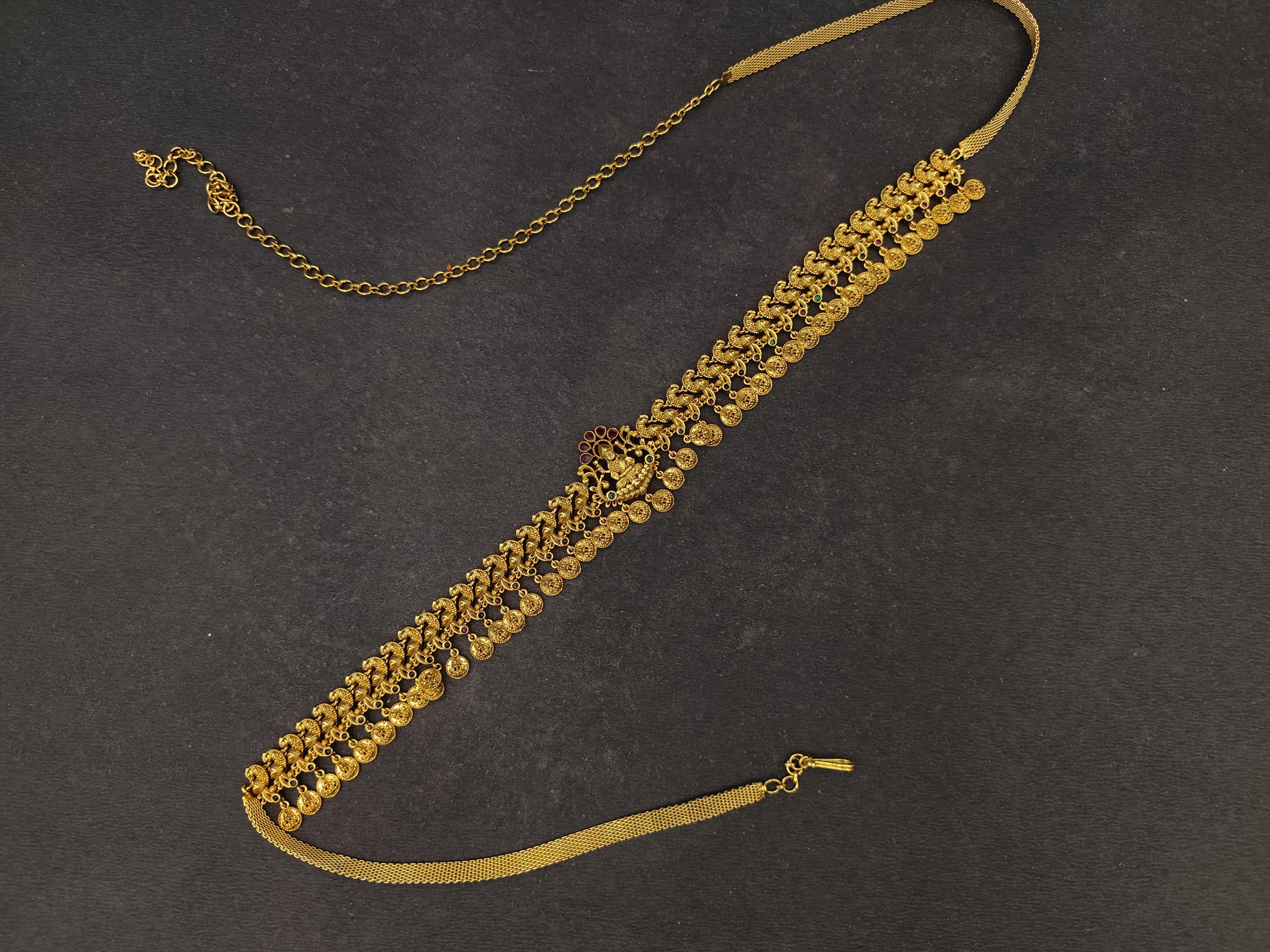 Antique Laxmi Hip Chain/saree Challa Kamarbandh/kamarpatta Belly Chain ...