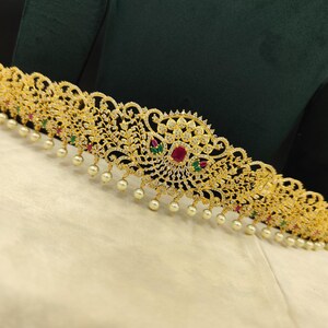 Peacock CZ Bridal Hip Belt, Indian Kamarbandh Waist Jewelry - Etsy