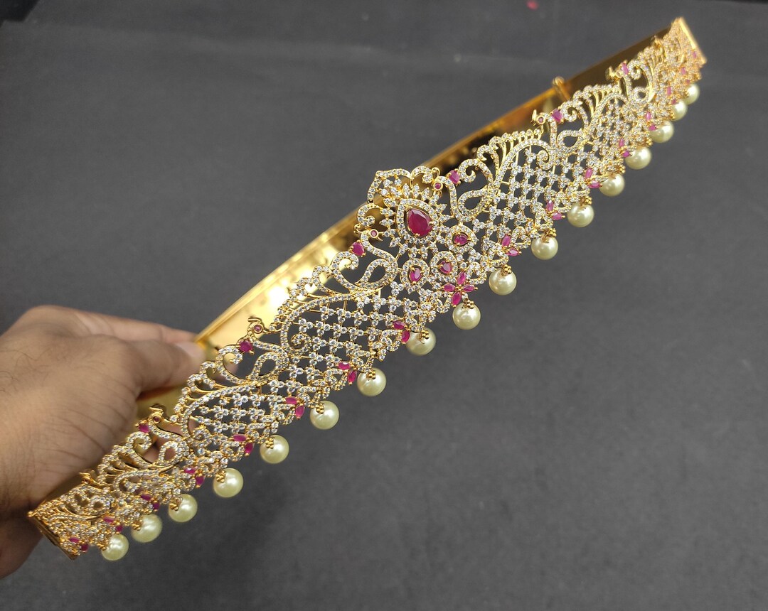 Indian Bridal Hip Belt/peacock Belly Belt/saree Challa Kamarbandh ...