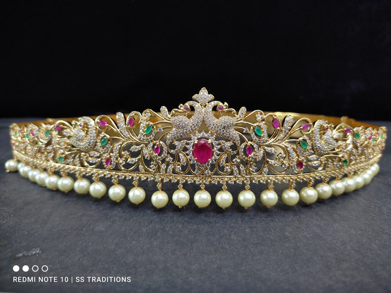 Indian Bridal Hip Belt/peacock Belly Belt/saree Challa | Etsy