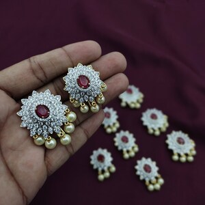 India AD Hair Clips Set/indian Hair Decor/9 Hair Braid Clip/south ...