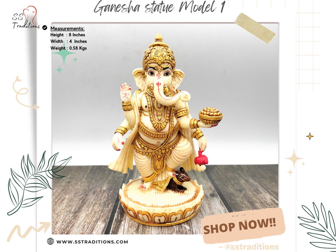 Ganesh Statue Lord Ganesha Statueganesh for Altar Hindu - Etsy