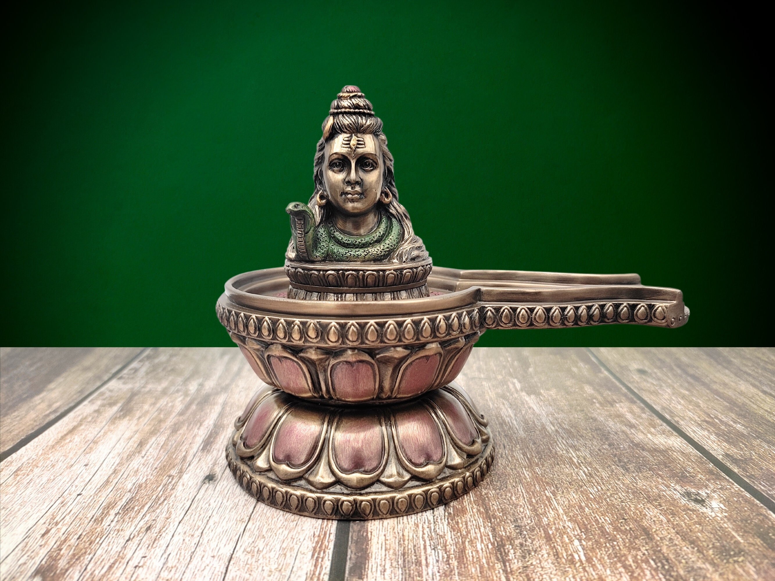 Shiva Linga Hindu God Collectible Cold Cast Bronzed Resin - Etsy