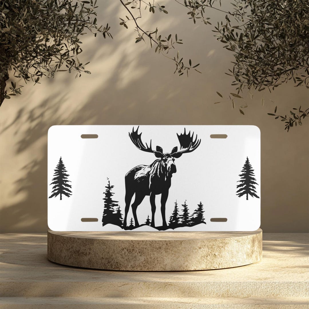Wild Moose License Plate | License Plate | Vanity Plate | Nature Vanity ...