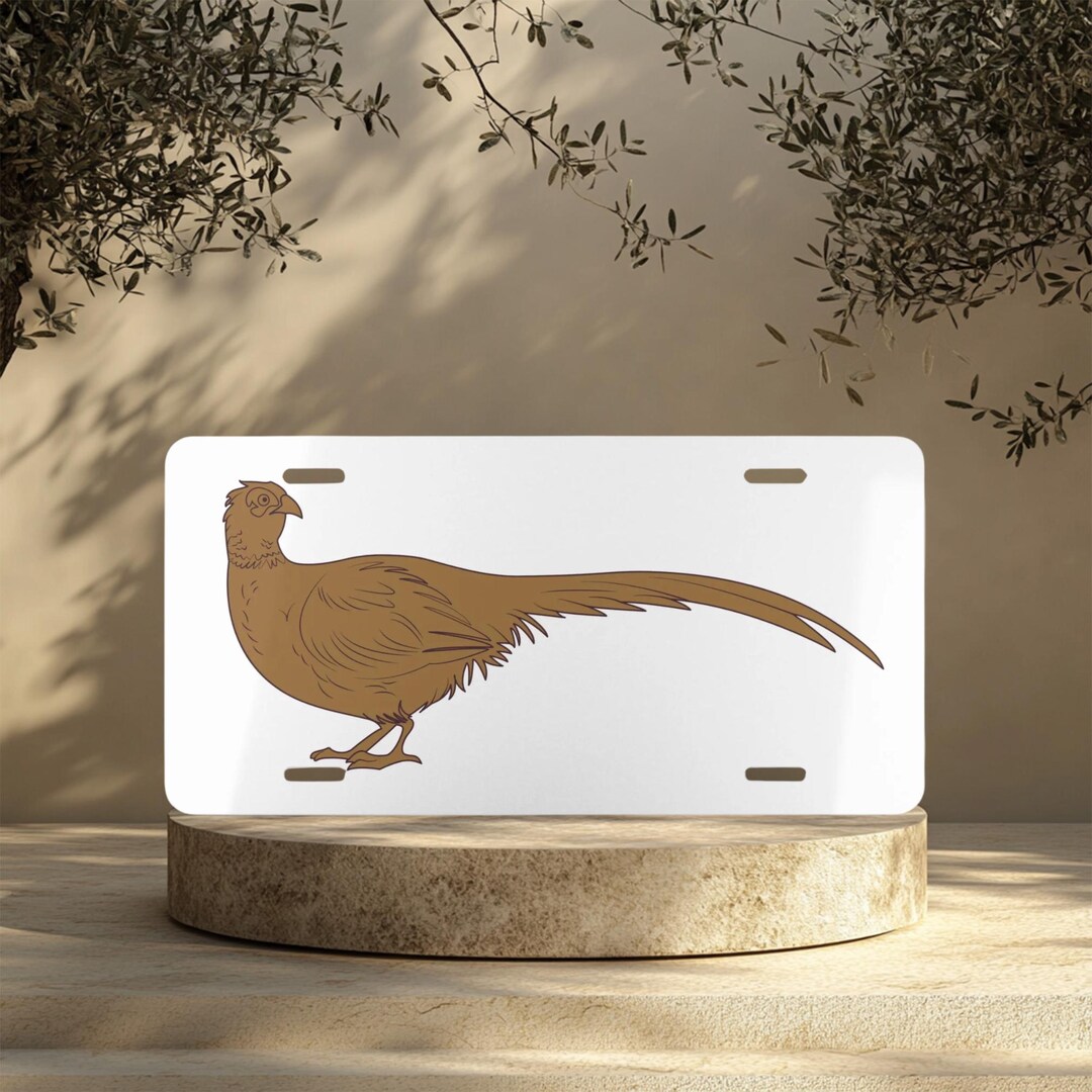 Custom Pheasant Vanity Plate, Pheasant Hunter License Plate ...