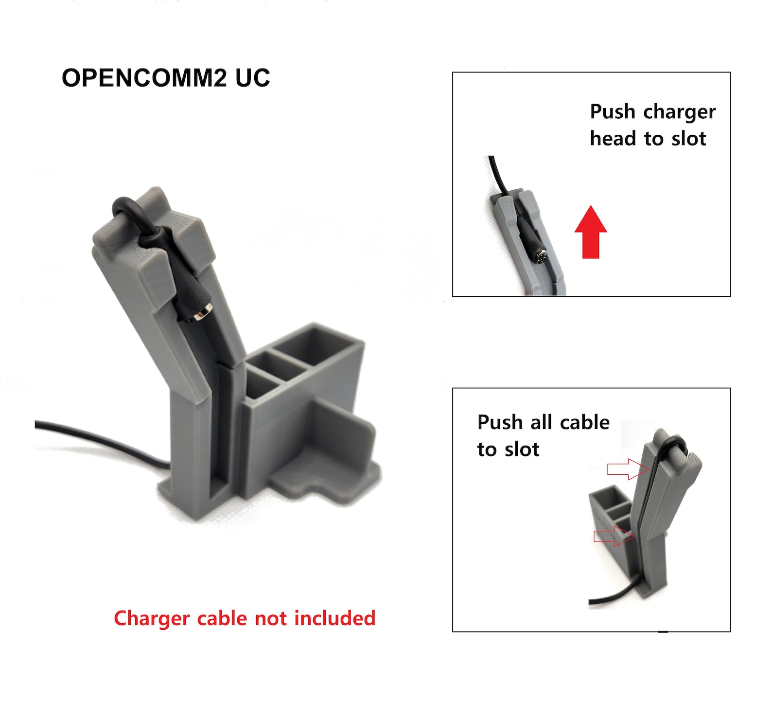 JINTECH3D - Charging Stand for Shokz Openrun / Openrun PRO / Opencomme2 ...