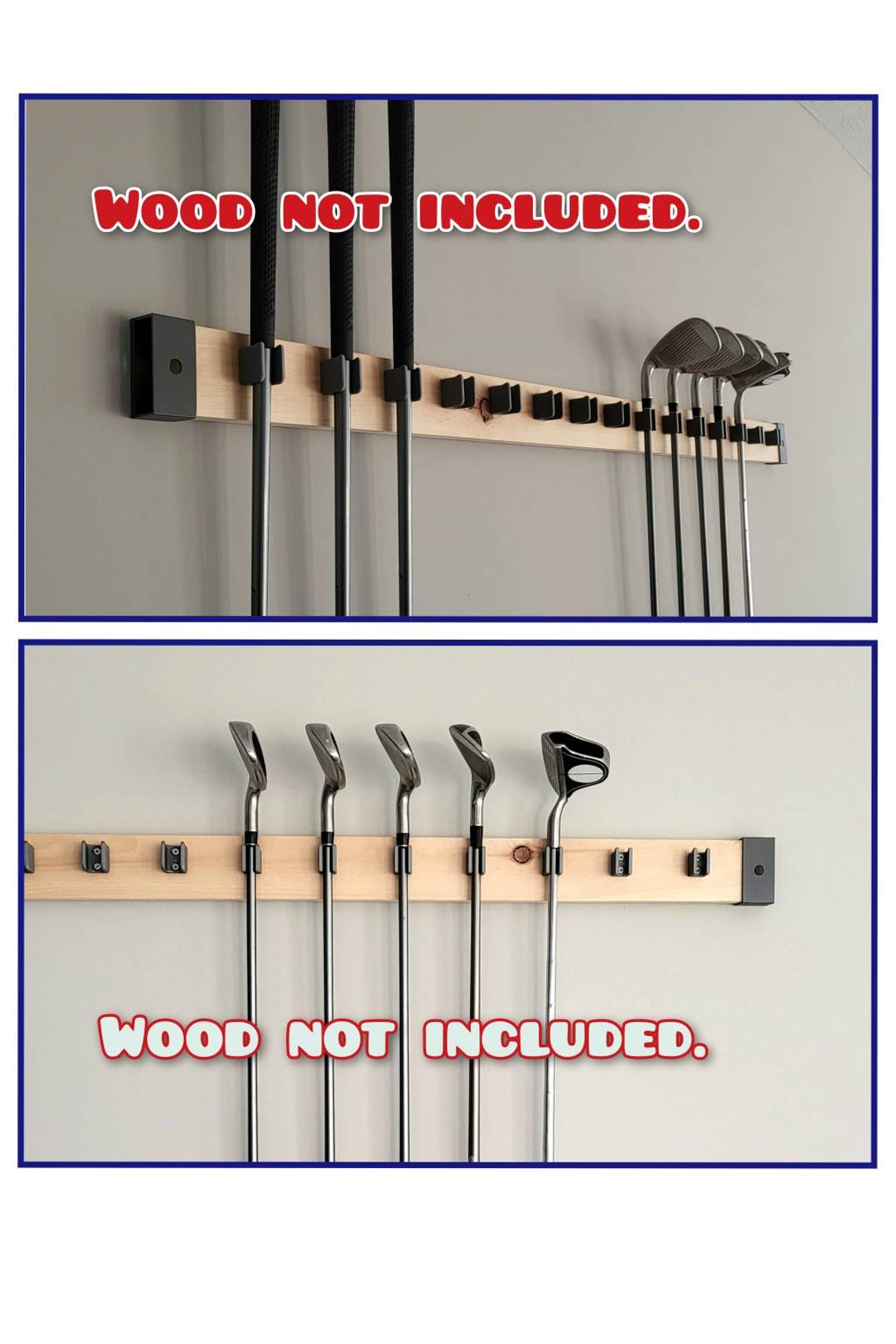 JINTECH3D Golf Club Wall Mount. Golf Club Wall Display. Golf - Etsy