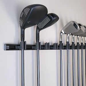Golf Club Wall Rack. Golf Club Wall Display. Holds 10 Clubs on 24 ...