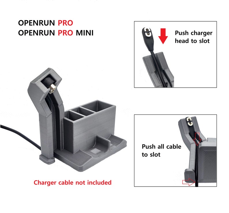 JINTECH3D - Charging Stand for Shokz Openrun / Openrun PRO / Opencomme2 ...