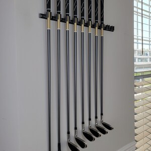 Golf Club Wall Rack. Golf Club Wall Display. Holds 10 Clubs on 24 ...