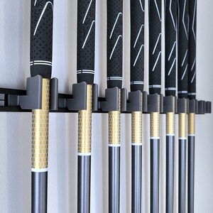 Golf Club Wall Rack. Golf Club Wall Display. Holds 10 Clubs on 24 ...