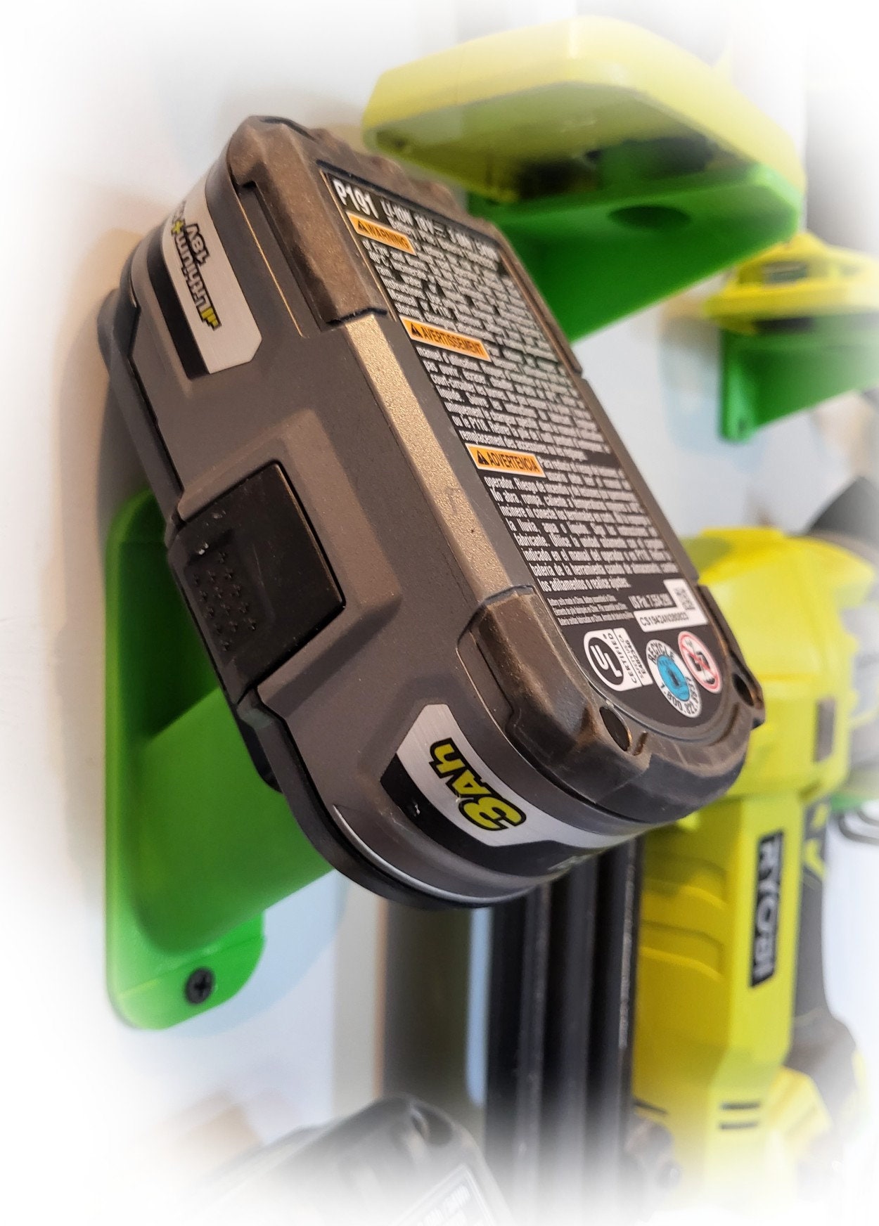 JINTECH3D - Ryobi 18V Battery Holder Organizer [2 PACK] - Etsy