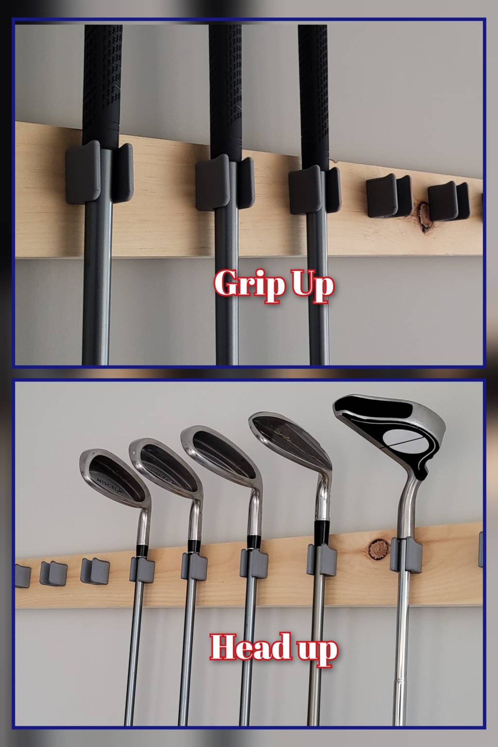 JINTECH3D - Golf Club Wall Mount. Golf Club Wall Display. Golf Club ...