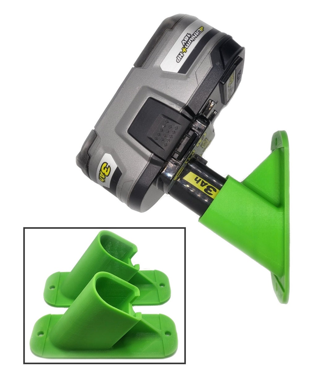 JINTECH3D - Ryobi 18V Battery Holder Organizer [2 PACK] - Etsy