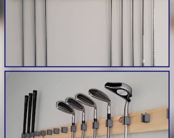 JINTECH3D 3 Golf Club Wall Mount. 3 Golf Club Wall Display. US Free ...