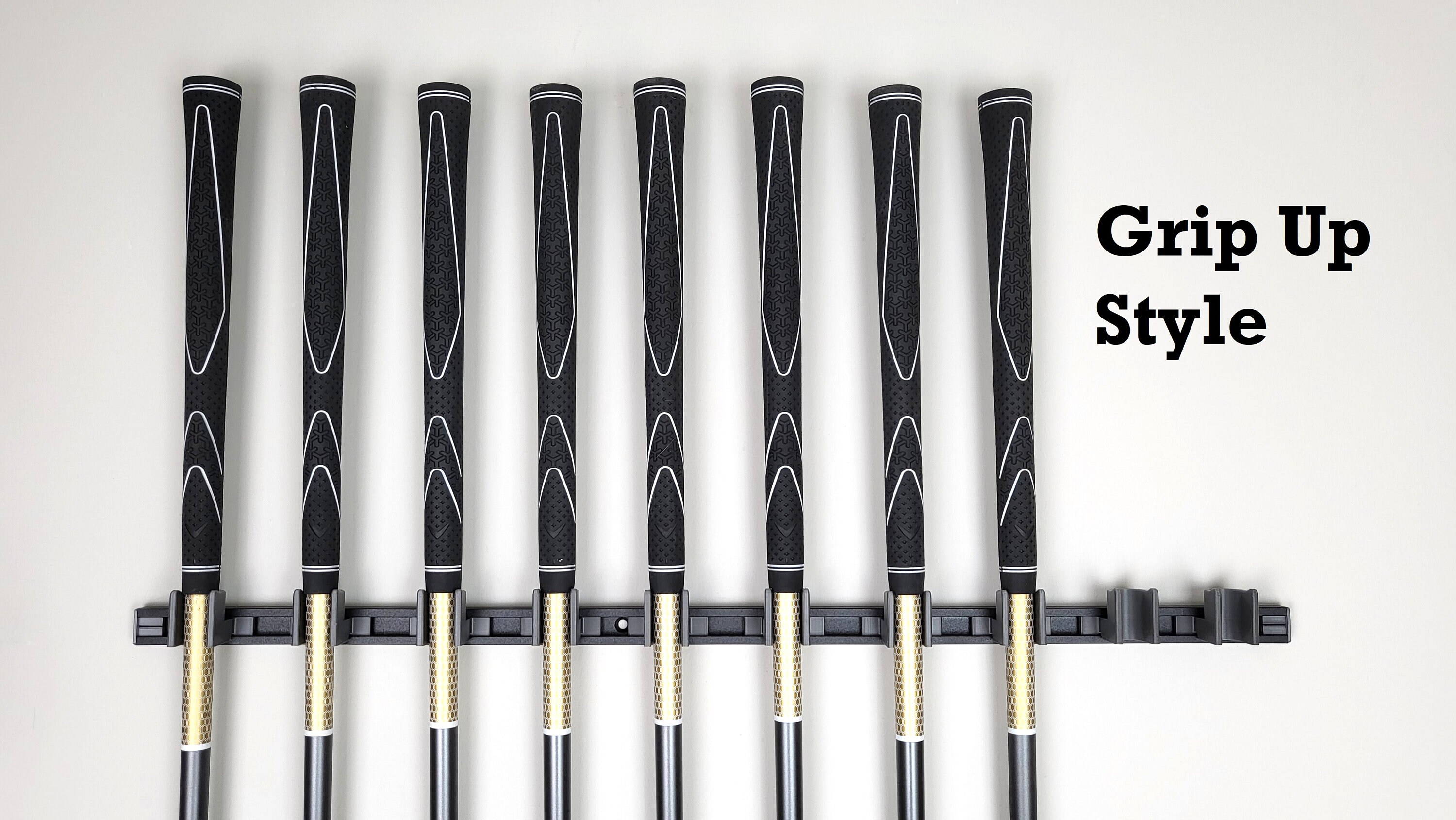 Golf Club Wall Rack. Golf Club Wall Display. Holds 10 Clubs on 24 ...