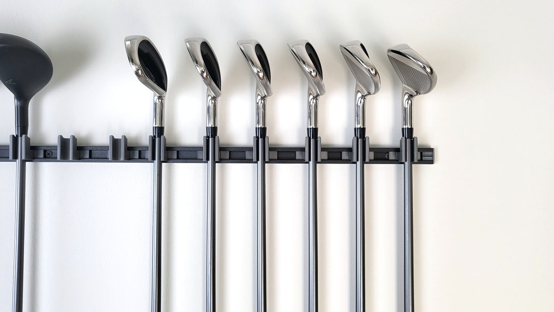 Golf Club Wall Rack. Golf Club Wall Display. Holds 10 Clubs on 24 ...