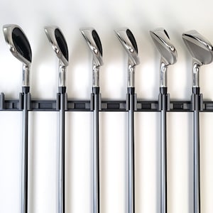 Golf Club Wall Rack. Golf Club Wall Display. Holds 10 Clubs on 24 ...