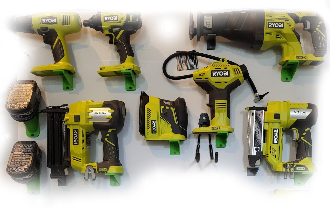 JINTECH3D - Ryobi 18V Battery Holder Organizer [2 PACK] - Etsy