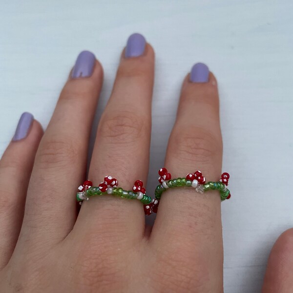 Mushroom Resin Ring - Etsy
