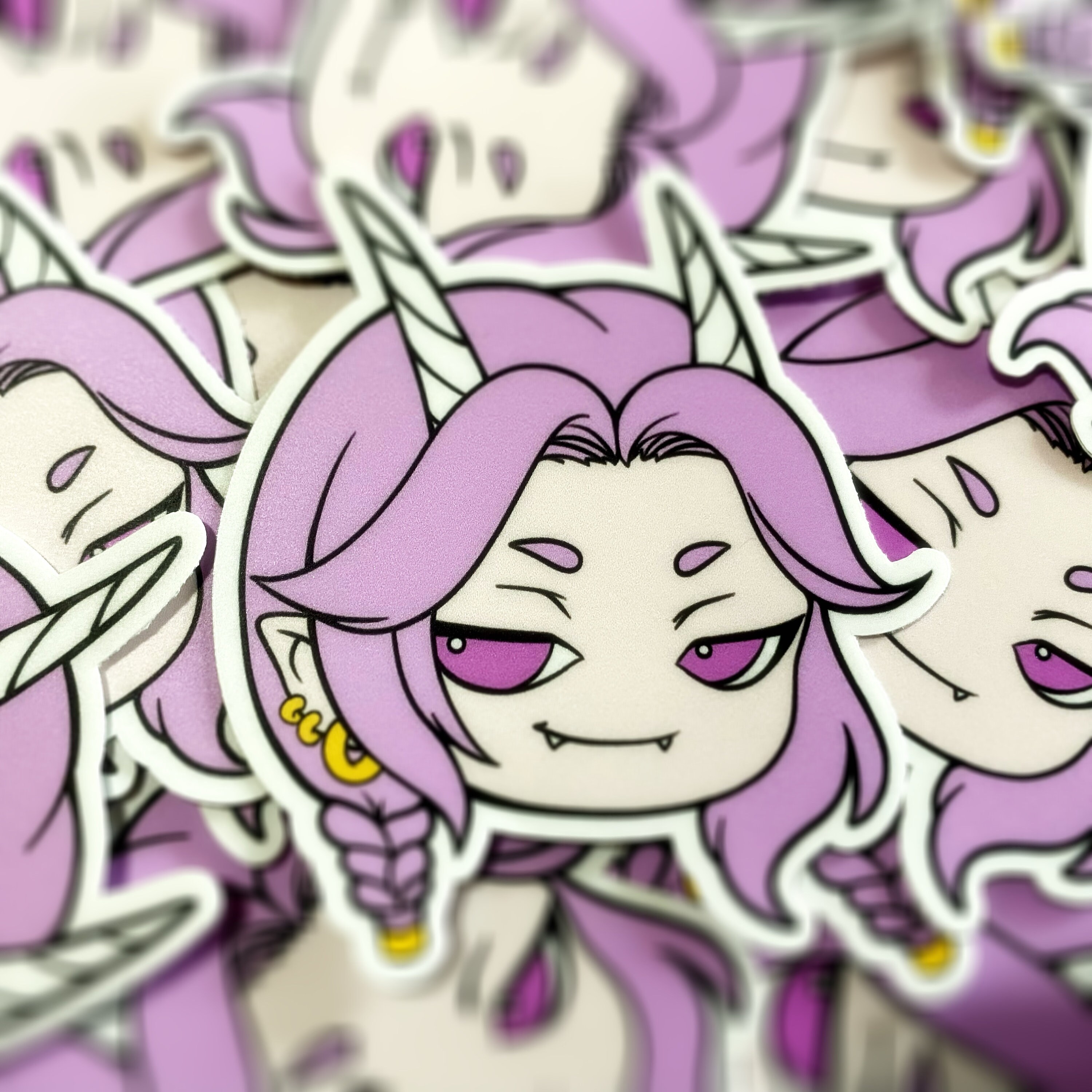 Dnd Tiny Tiefling Lux 3 Matte Vinyl Sticker - Etsy